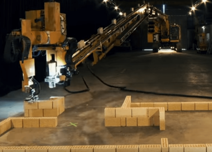 Robotic Bricklayer Lays 225 Bricks/Hour. On Tap: 1000 Bricks/Hour
