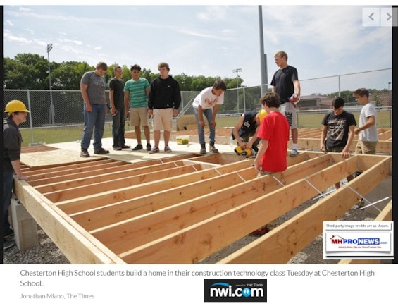 High School Training Students for Construction of Modular Homes