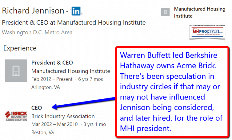 Richard ‘Dick’ Jennison, Manufactured Housing Institute CEO, Doubles ...