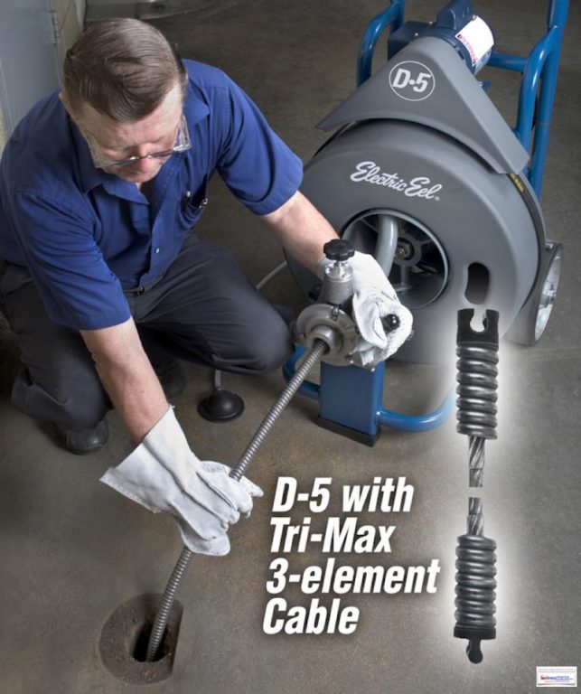 Electric Eel Model C is the Original Dual Cable Sectional Drain & Sewer ...