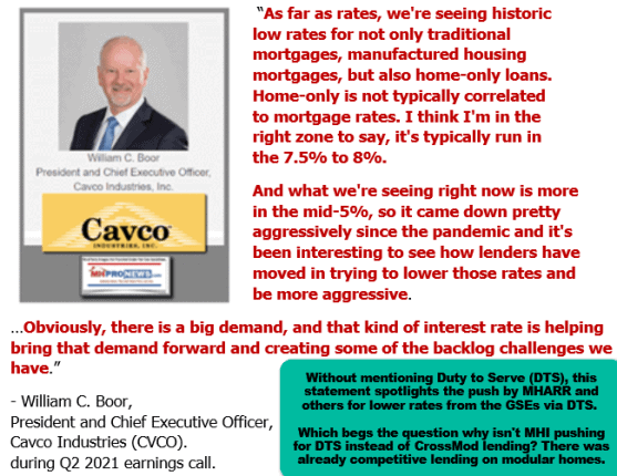 Cavco Industries, Fleetwood Homes Charley Lott Brian Cira Big Changes ...